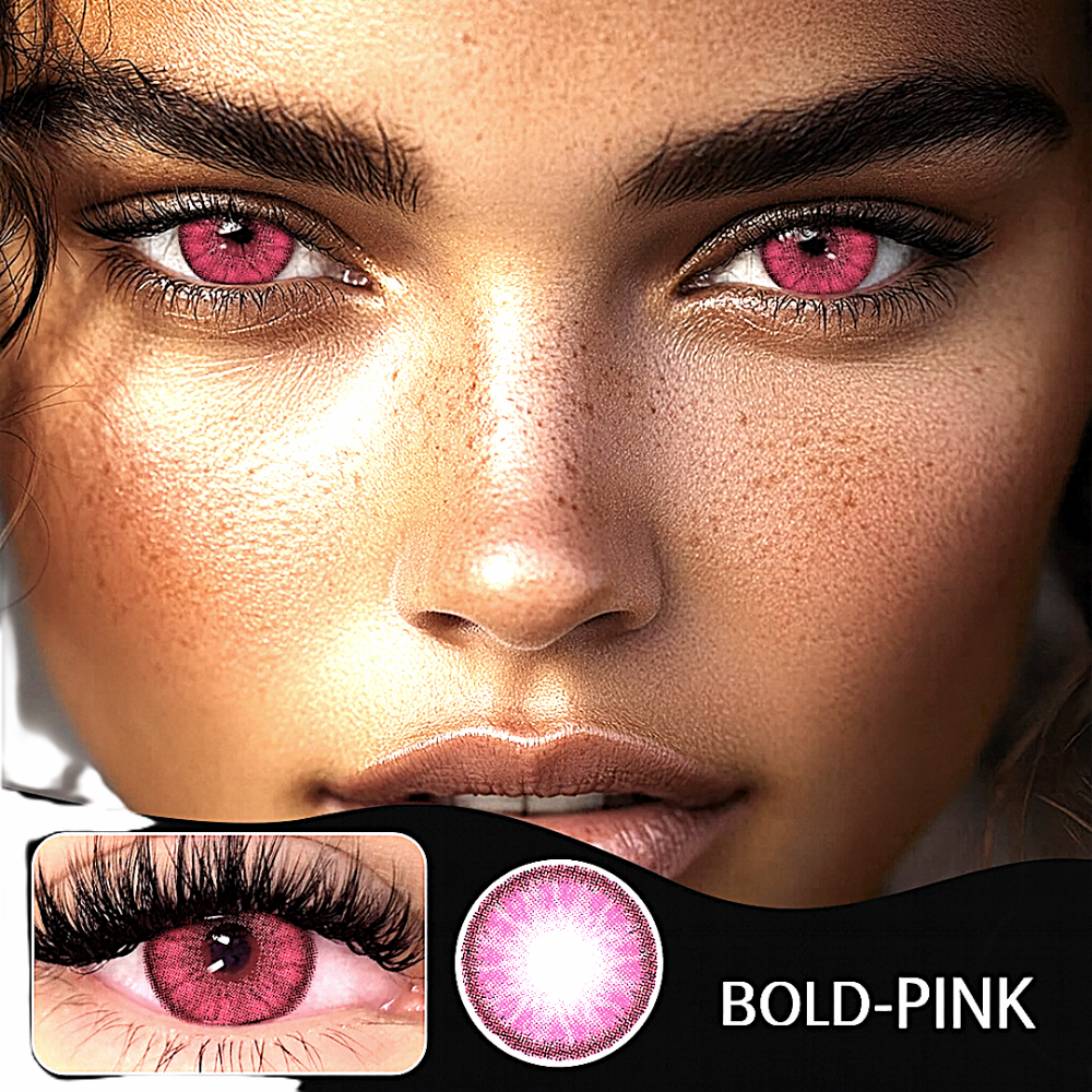Rose Quartz Bold Pink Contact Lenses – Desert Queen Lenses